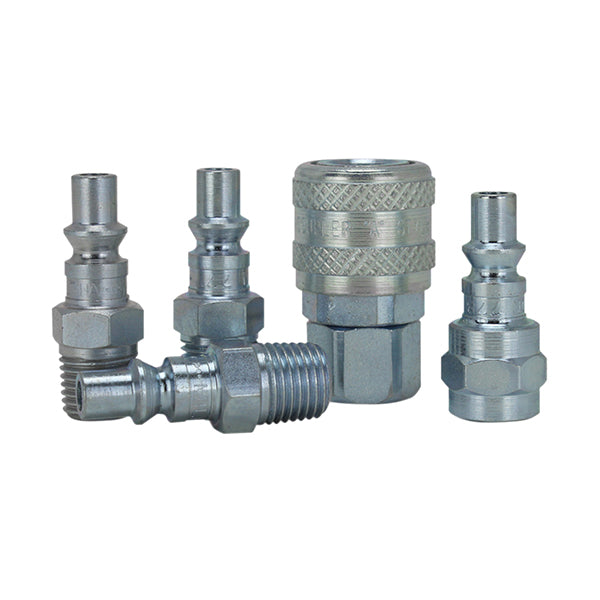 Milton (S-213) 1/4" NPT A-Style Coupler and Plug Kit, (5-Piece ...